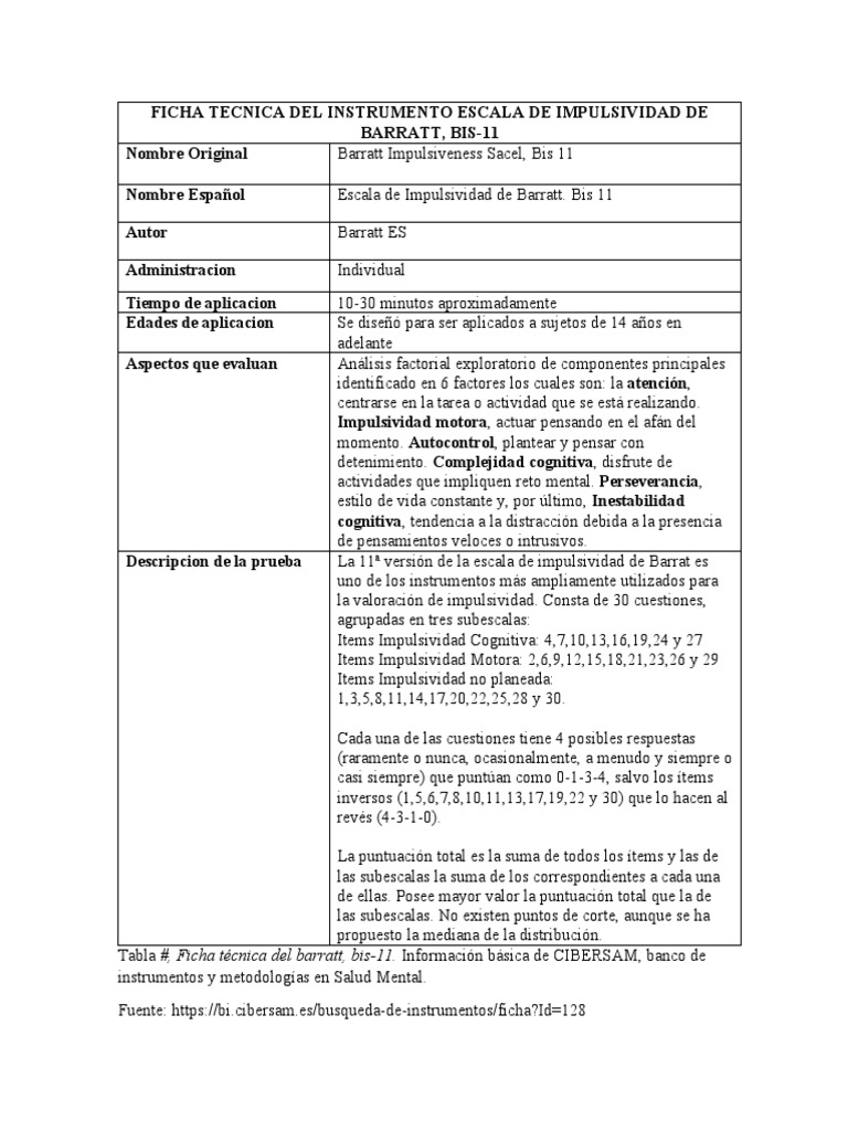 Ficha Tecnica | PDF | Psicología Aplicada | Conceptos psicologicos