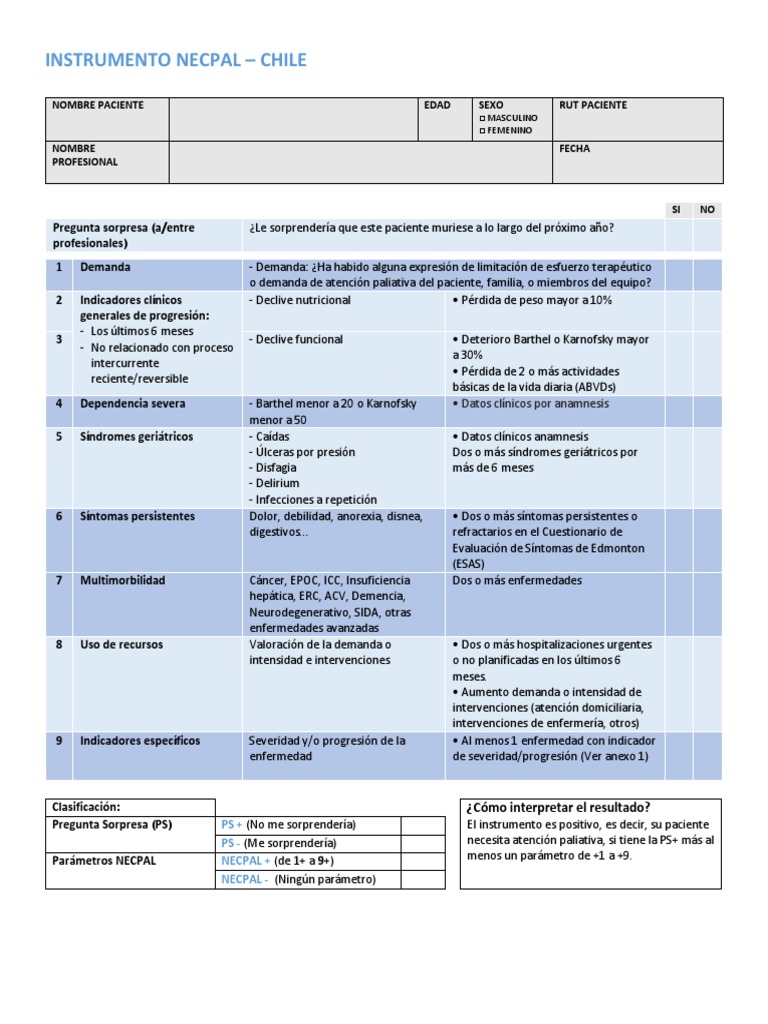 NECPAL Chile | PDF | Insuficiencia cardíaca | Condicion cronica