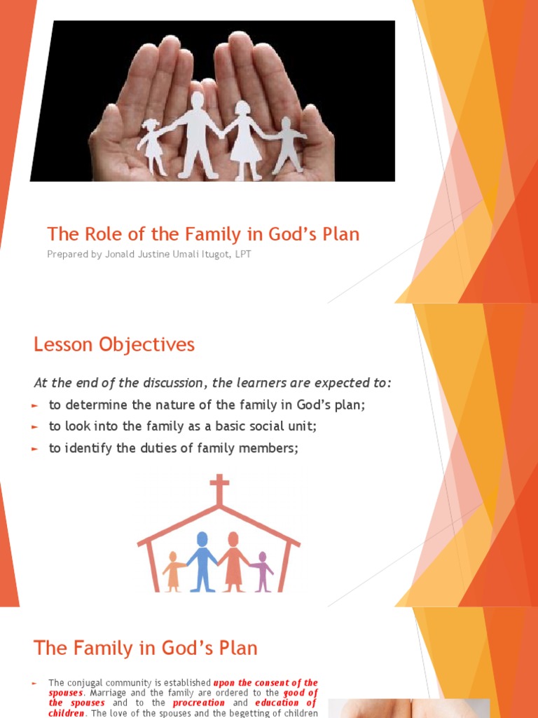 02 - The Role of The Family in God's Plan | PDF | Family | Marriage