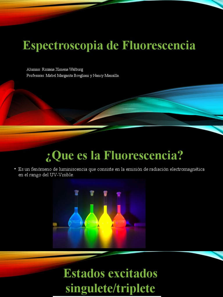 Espectroscopia de Fluorescencia | PDF | Fluorescencia | Espectroscopía ...