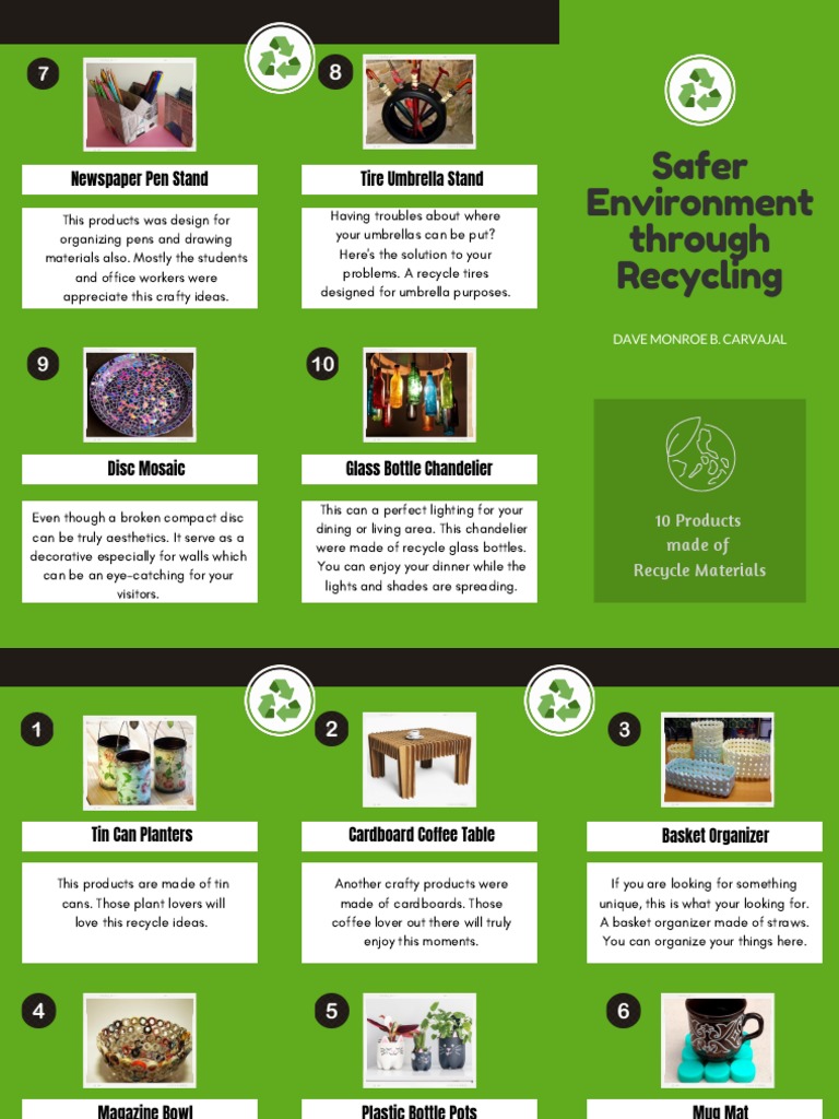 Recycle Materials Brochure | PDF | Recycling