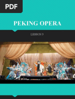 Semi-Detailed Learning Plan: Chinese Peking Opera | PDF | Arts (General)