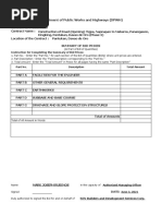Bill of Quantities (Form DPWH-INFR-17 and 18) | PDF | Economic Sectors ...