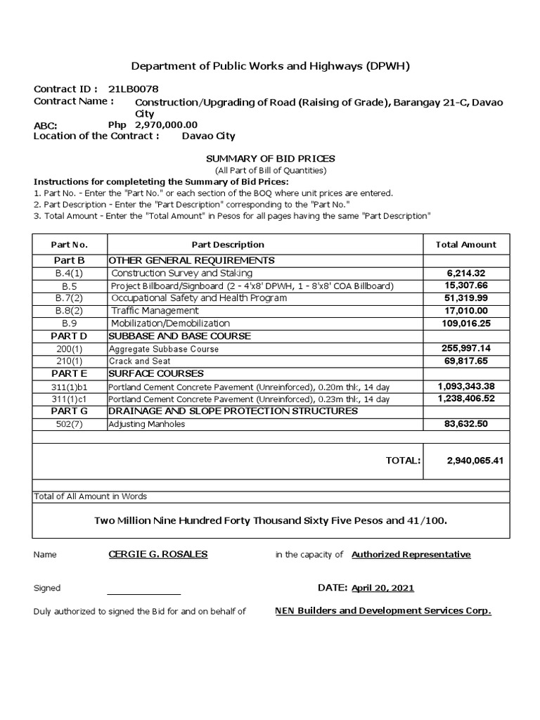 Department of Public Works and Highways (DPWH) | PDF | Road Surface ...