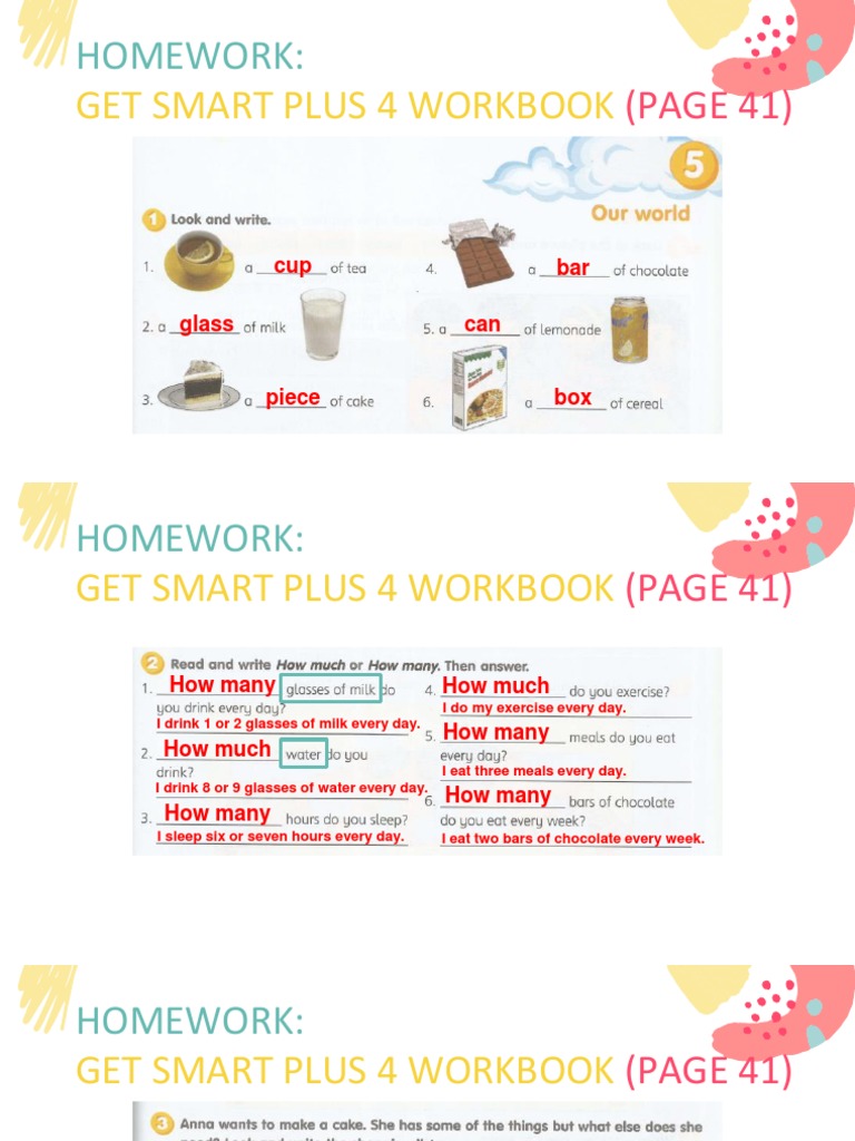 Get Smart Plus 4 Workbook Page 41 | PDF