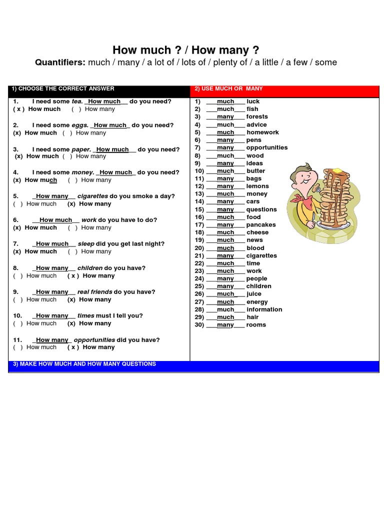How-Much Vs How Many | PDF