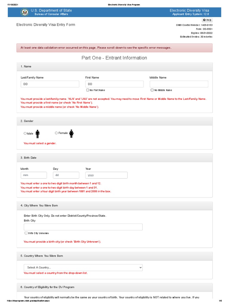 Diversity Visa Application Guide | PDF | Marriage | Academic Degree