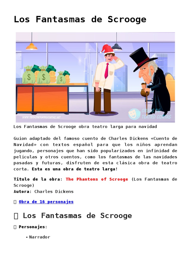 Fantasmas de Scrooge | PDF | Un villancico | Ebenezer Scrooge