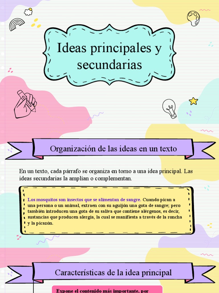 Identificación de Ideas Principales y Secundarias | PDF | Filosofía