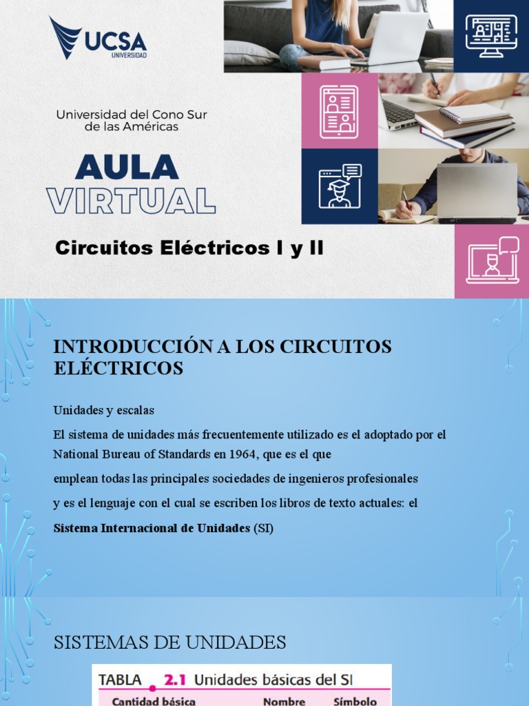 Clase 1 - Circuitos Electricos I y II | PDF | Corriente eléctrica | voltaje