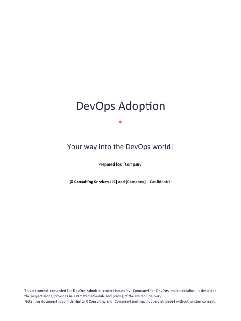 DevOps Adoption Project | PDF | Scrum (Software Development) | Agile ...