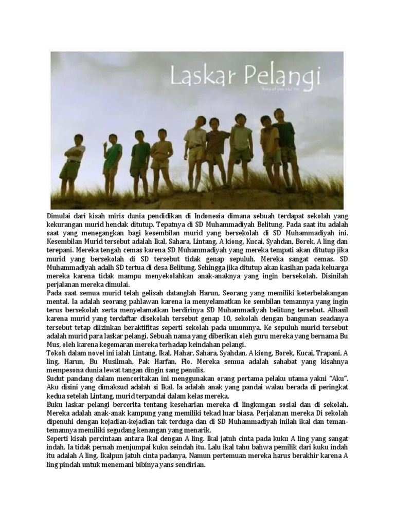 Novel Laskar Pelangi | PDF