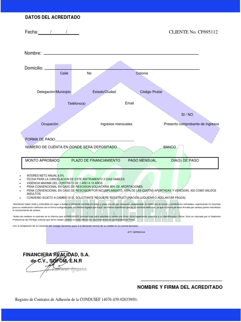 Contrato de Cliente | PDF | Bancos | Interés