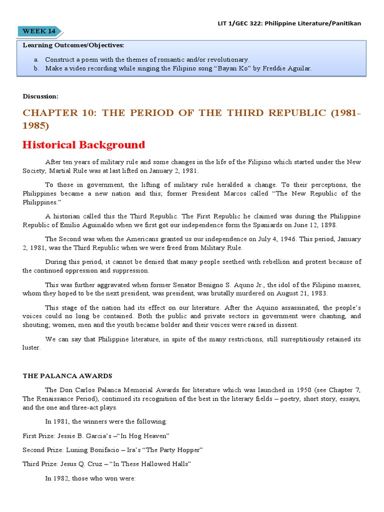 Historical Background: Chapter 10: The Period of The Third Republic ...