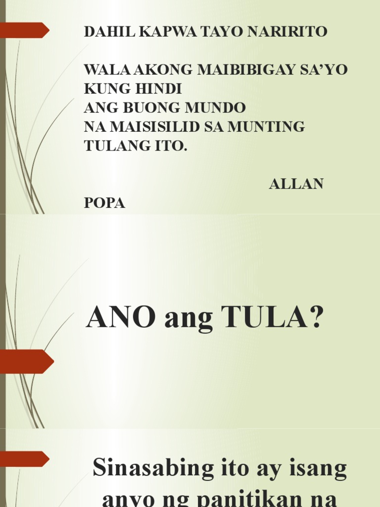 TULA | PDF