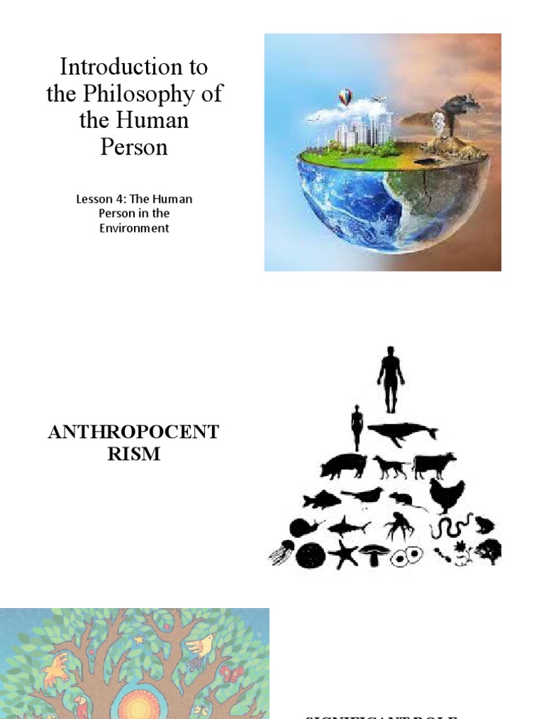 Introduction To The Philosophy Lesson 4 The Human Person in The ...