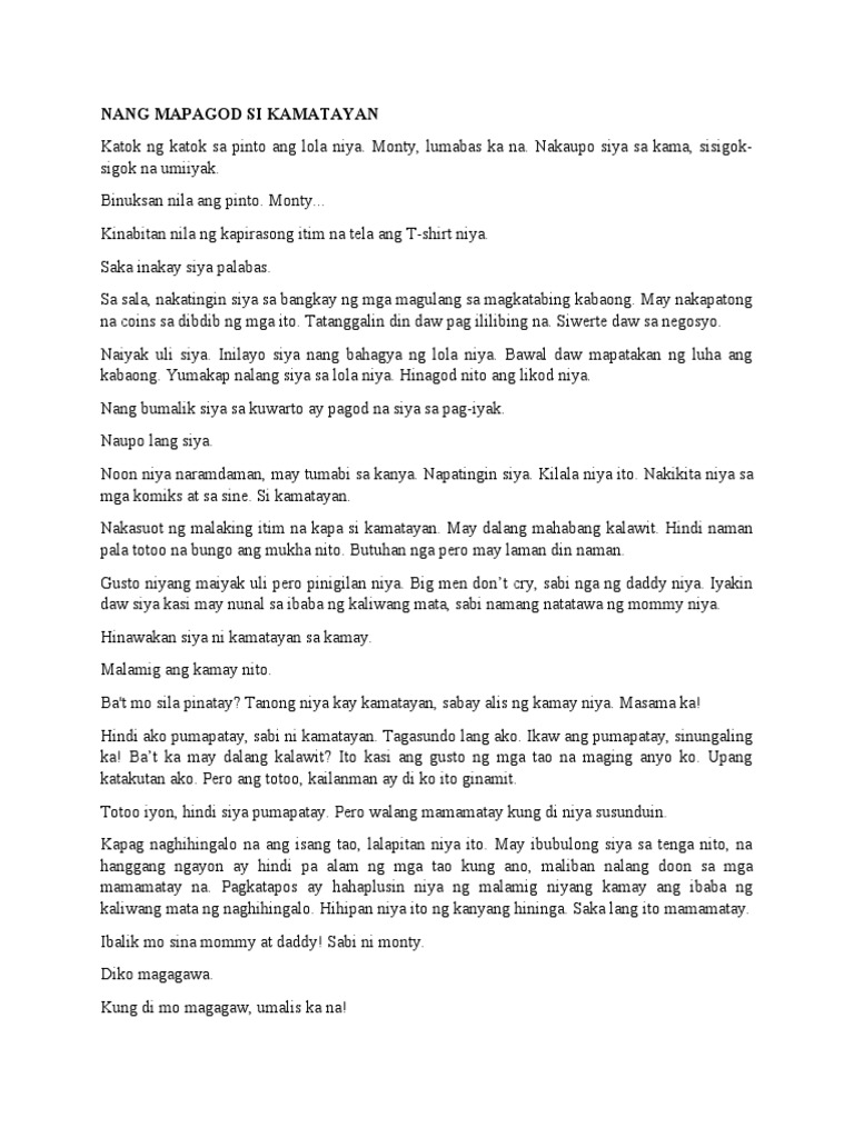 NANG MAPAGOD SI KAMATAYAN Ni Ricky Lee | PDF