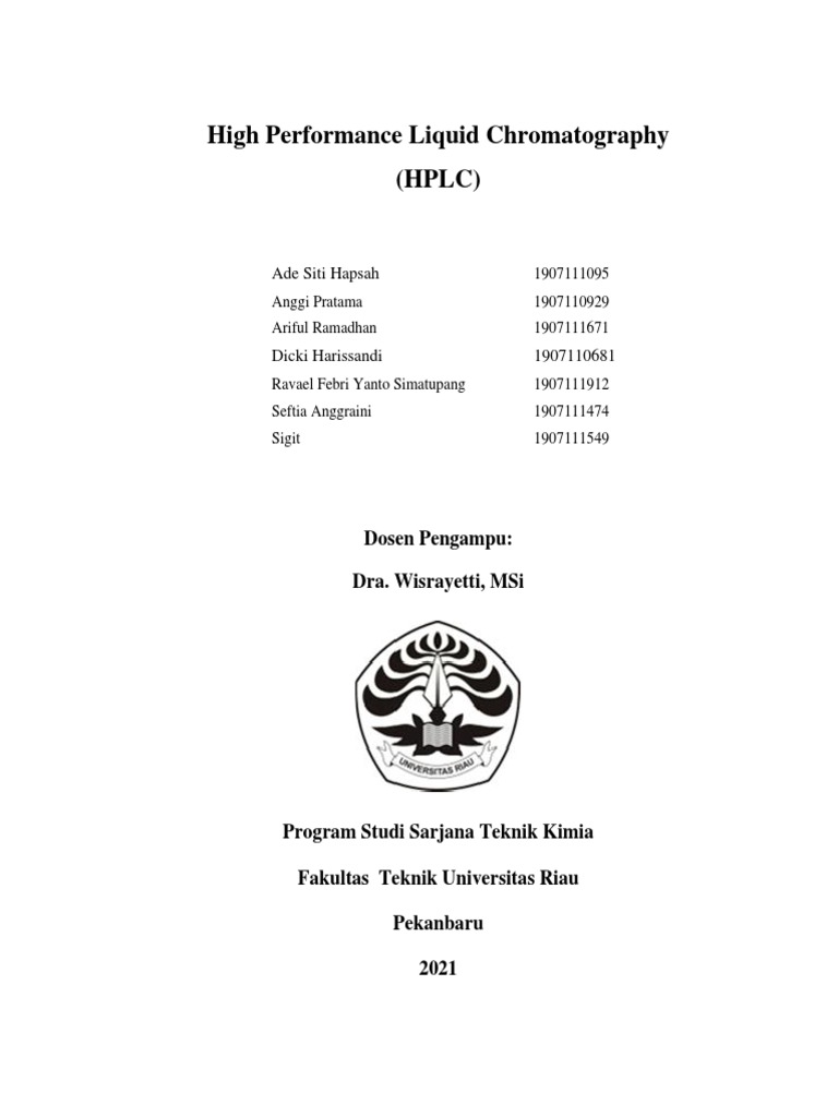 Makalah HPLC | PDF