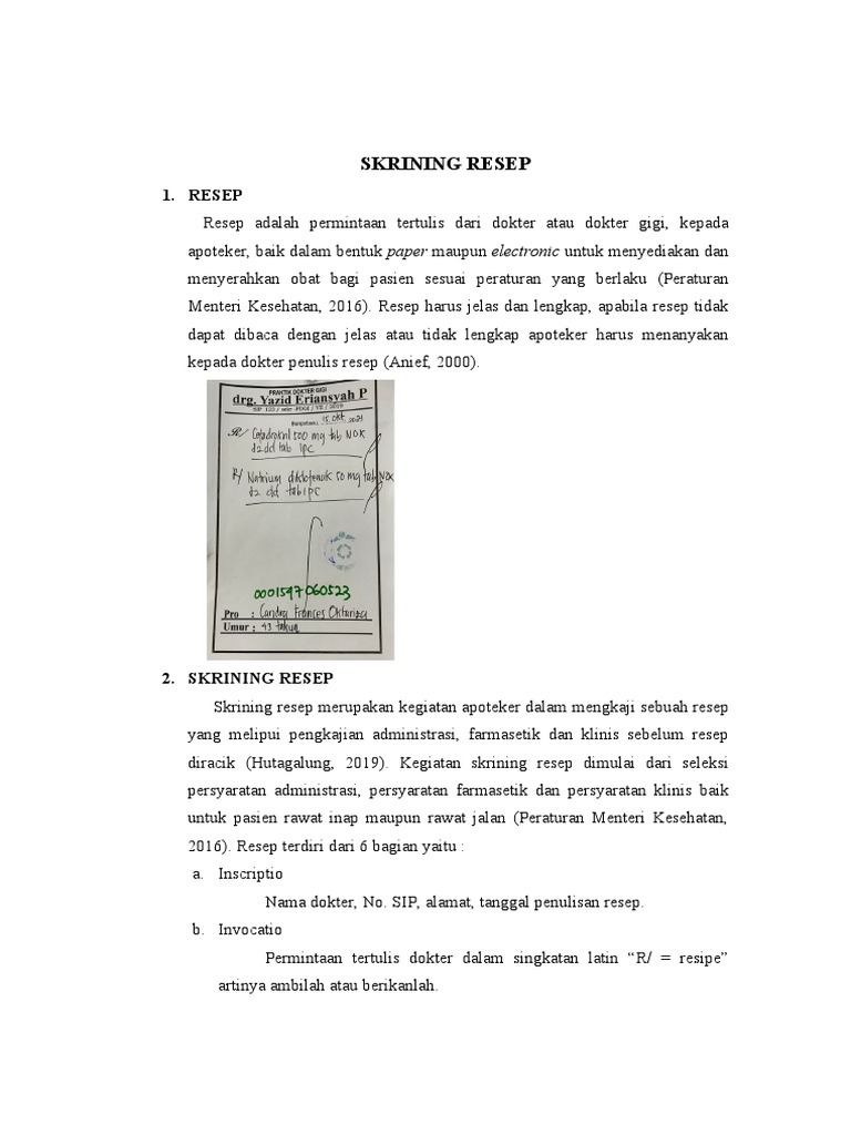 Resep Dokter 5 | PDF