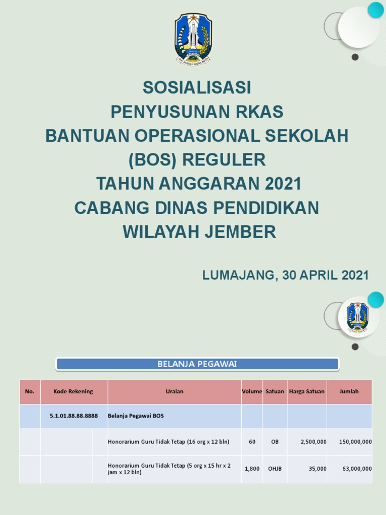 Materi RKAS BOSREG | PDF