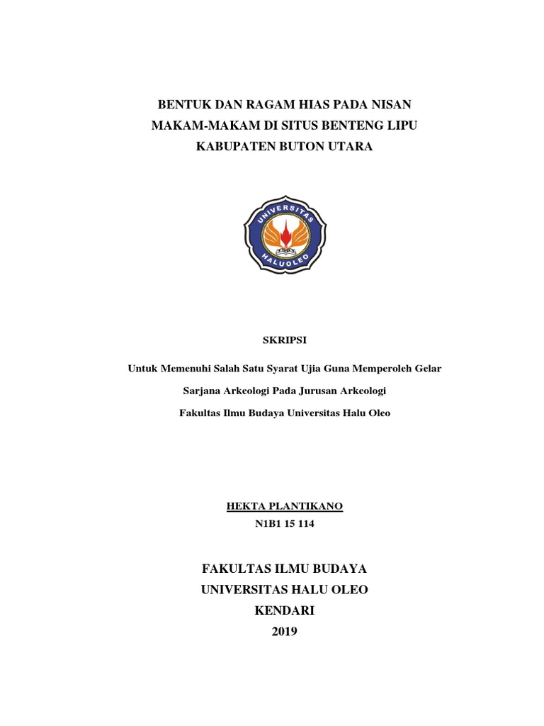 Ragam Hias Nisan di Benteng Lipu | PDF