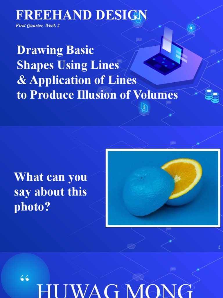 Freehand Design: Drawing Basic Shapes Using Lines & Application of ...