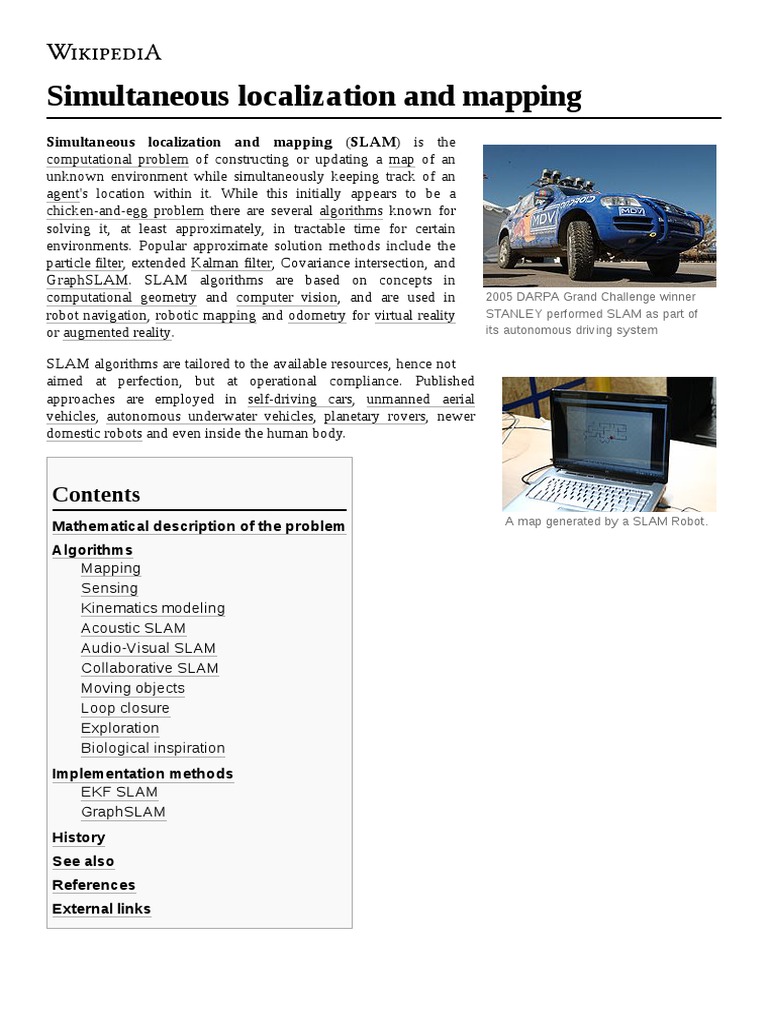 Simultaneous Localization And Mapping Slam Is The Descargar Gratis Pdf Intelligence Ai