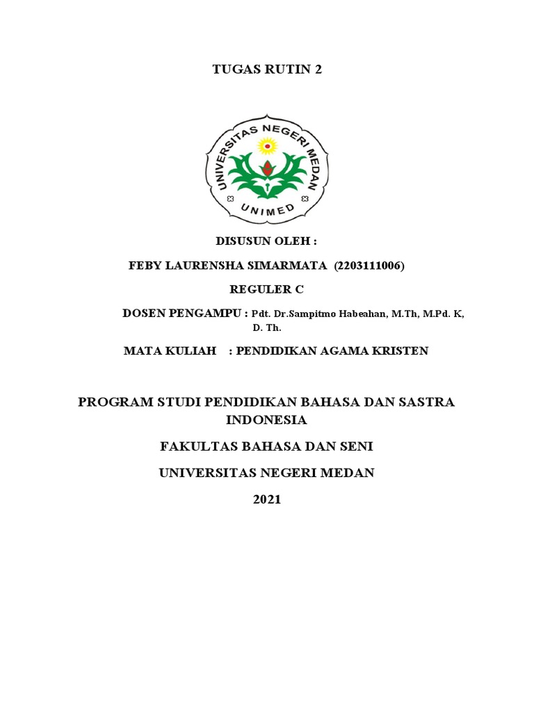 TR2 - Feby Laurensha Simarmata - Pak - Reg C | PDF