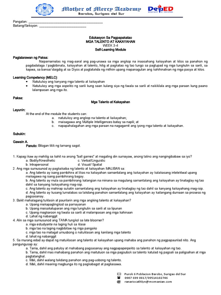 Final Module Esp 7 Week 3-4 | PDF
