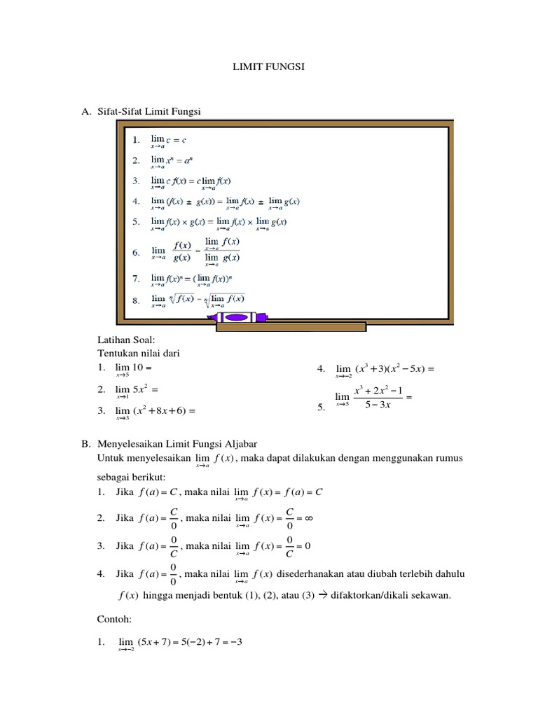 Latihan Soal Limit Fungsi | PDF