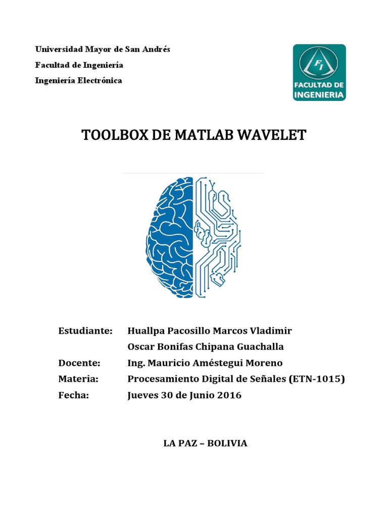 Toolbox Wavelet Etn 1015 | PDF | Wavelet | Procesamiento de señales digitales