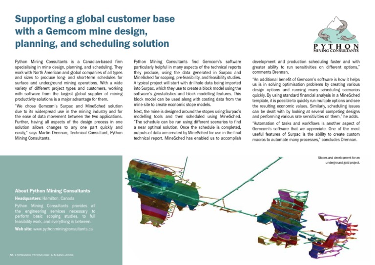 Python Mining Consultants | PDF | Mining | Automation