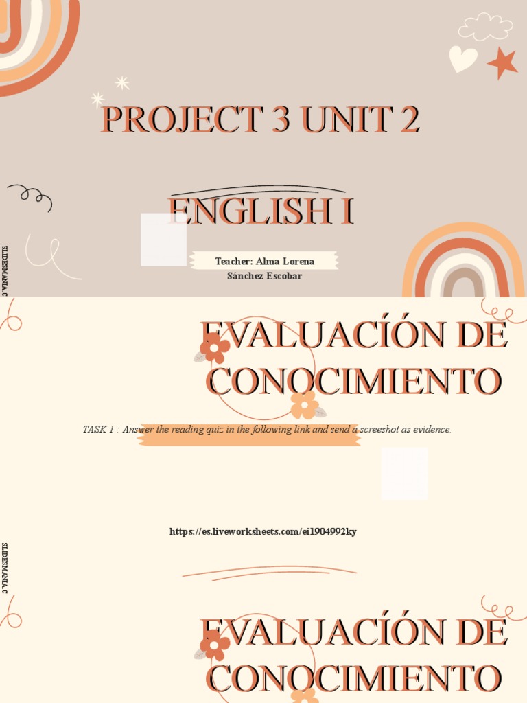 English I Project 3 Unit 2 Tasks | PDF
