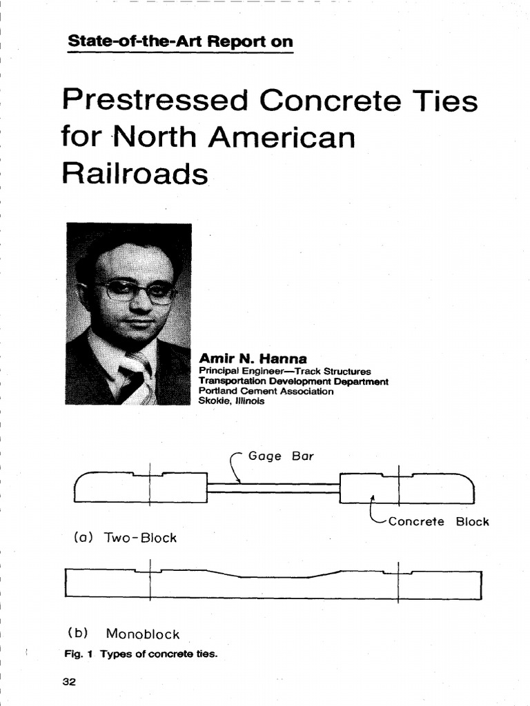 Prestressed Concrete Ties For North American Railroads | PDF ...