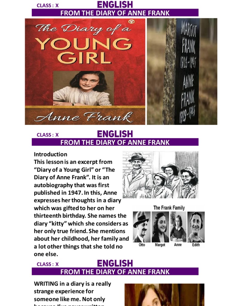 The Diary of Anne Frank | PDF