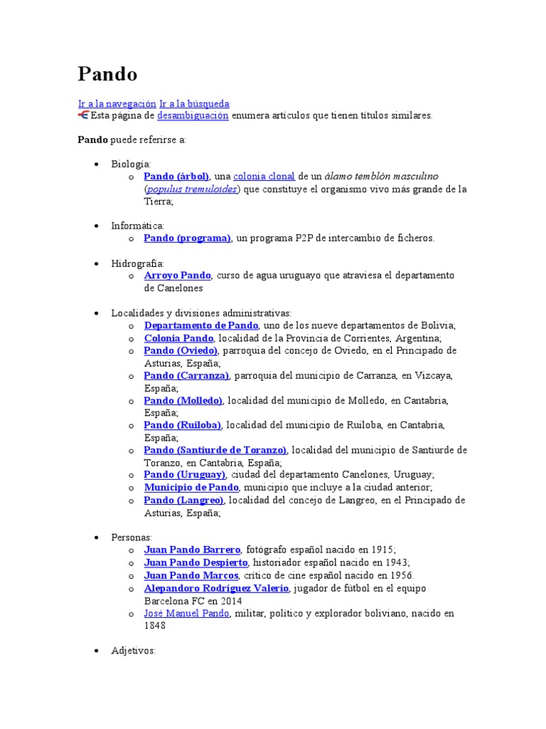 Pando | PDF