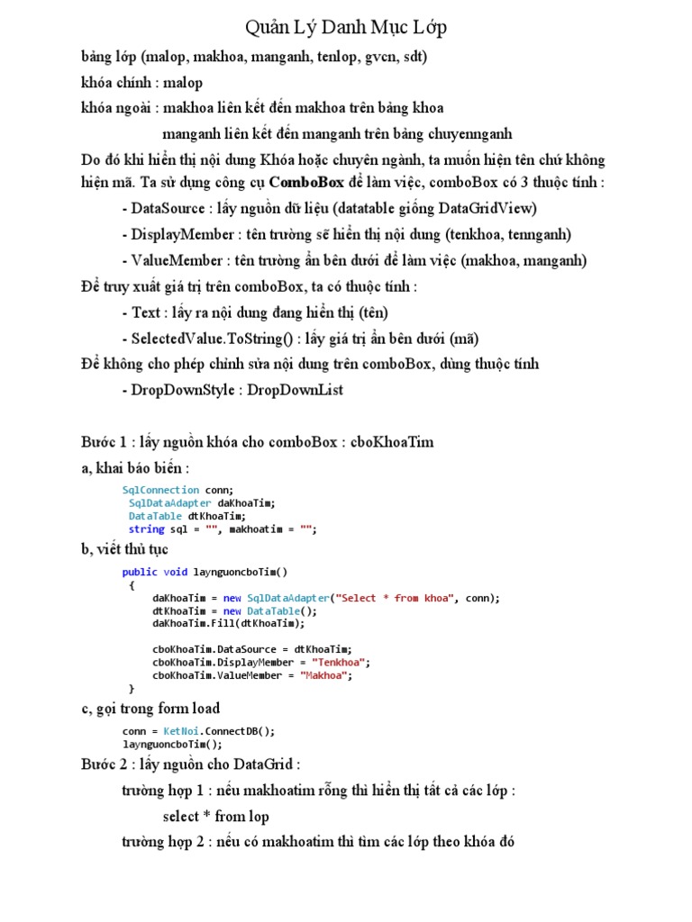 Sqlconnection Sqldataadapter Datatable String Pdf 8525