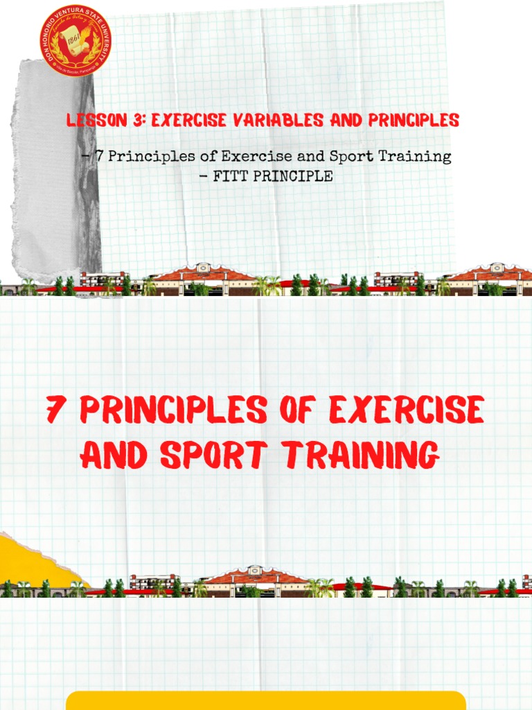 LESSON 3: Exercise Variables and Principles | PDF | Physical Fitness ...