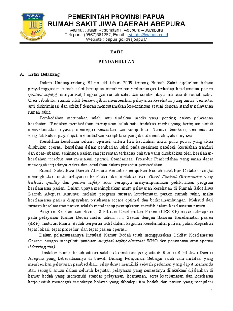 Panduan Pelayanan Bedah, ECT | PDF