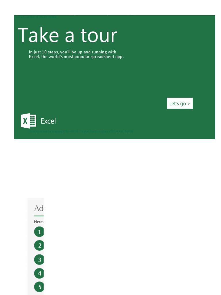 Welcome To Excel | PDF | Microsoft Excel | Computing
