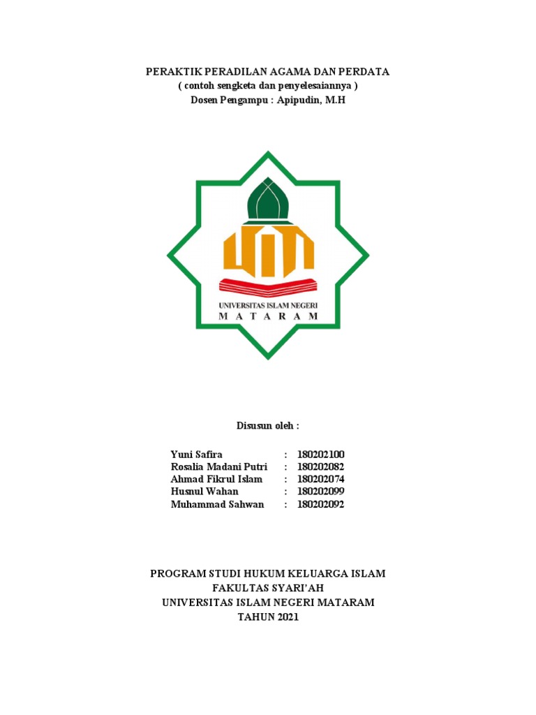Kel. IV Praktik Peradilan Perdata (Contoh Kasus) | PDF