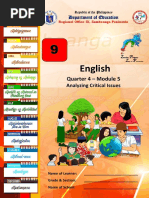English-9-Quarter-2-Module-4-Week 4 | PDF | Learning