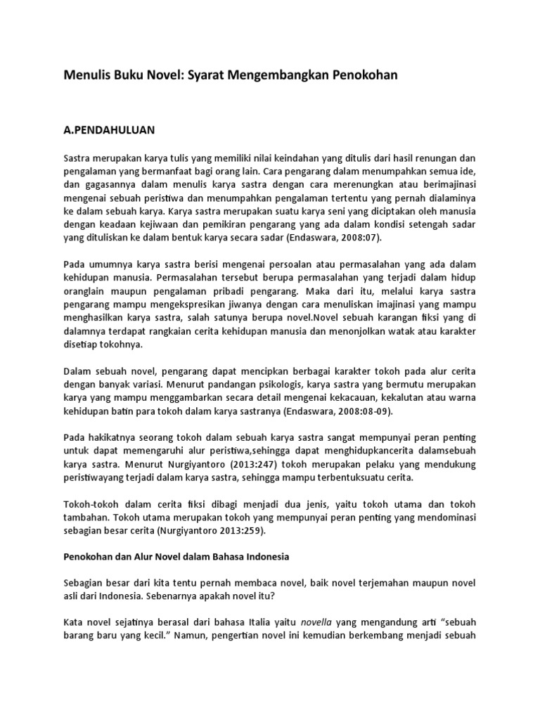 Menulis Buku Novel | PDF