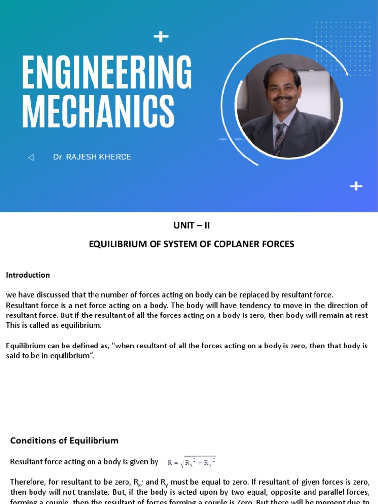 Engineering Mechanics | PDF | Force | Beam (Structure)