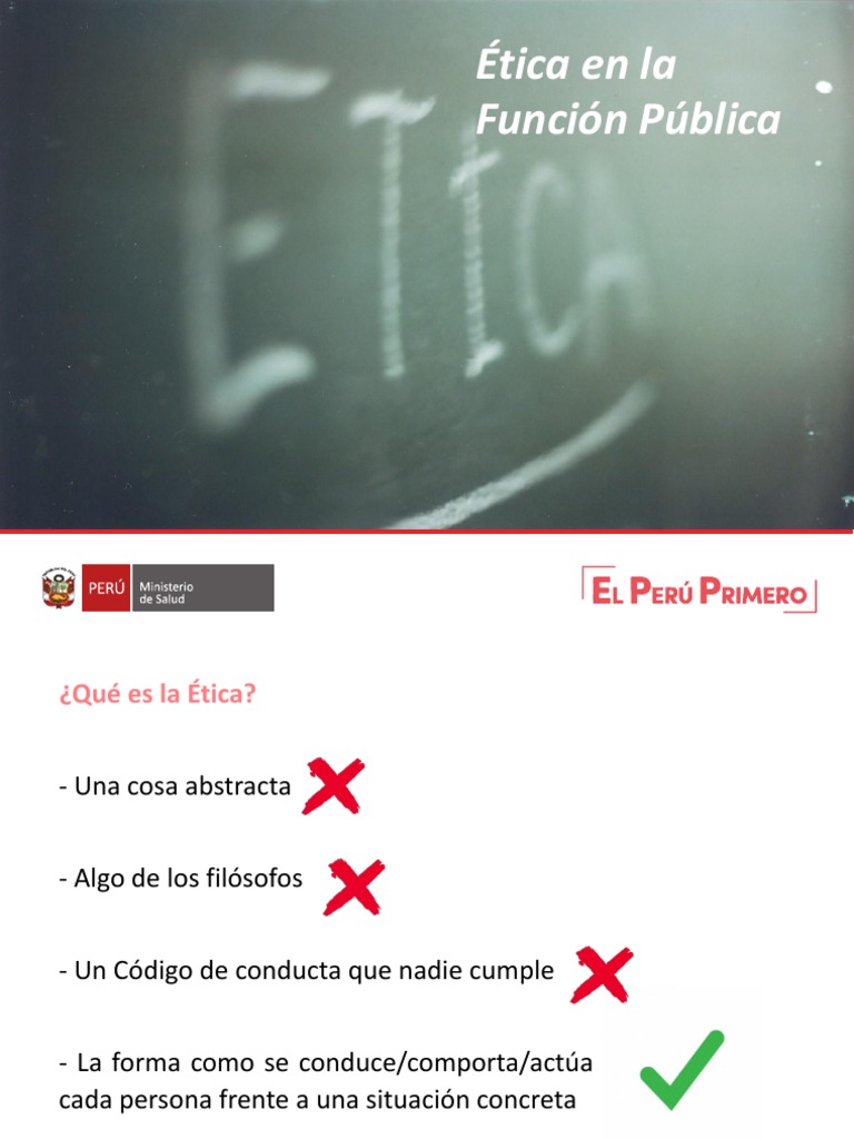 Etica En La Función Pública Pdf Estado Política Institución
