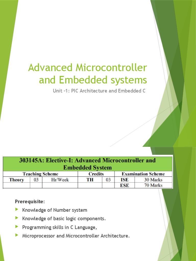 Advanced Microcontroller and Embedded Systems | PDF | Integer (Computer Science) | Control Flow
