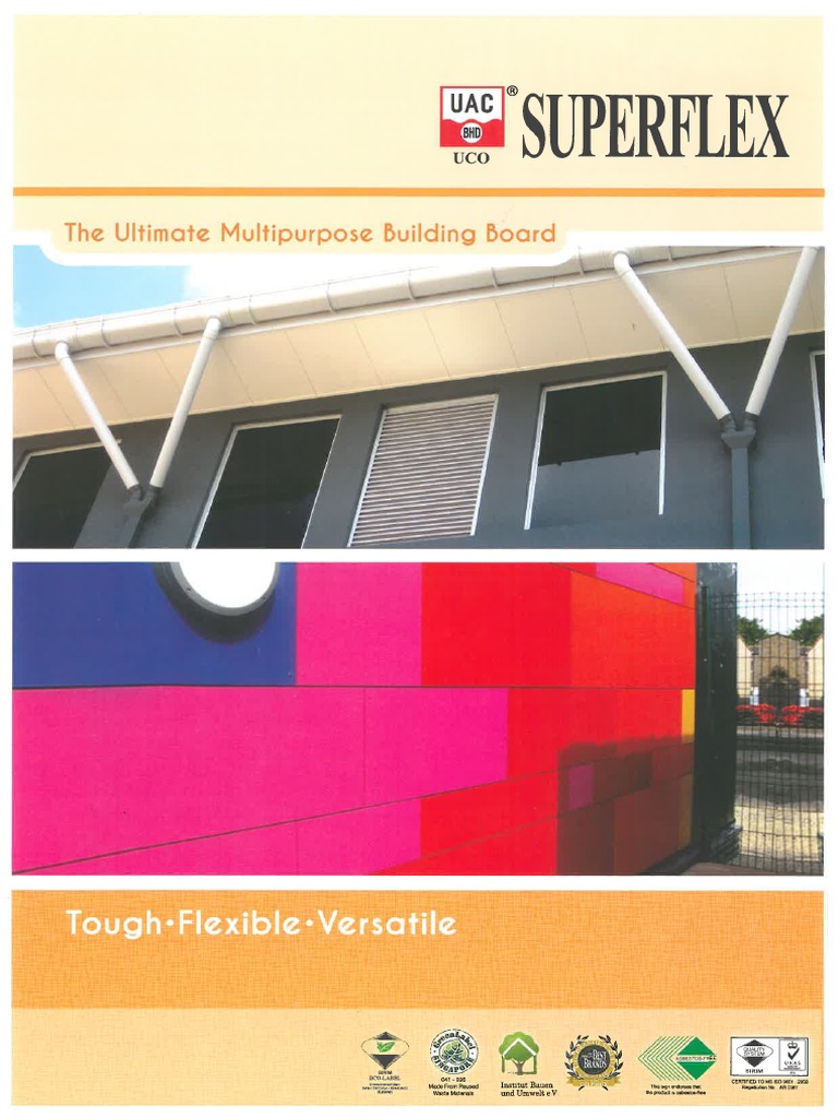 UAC Superflex Cement Board | PDF