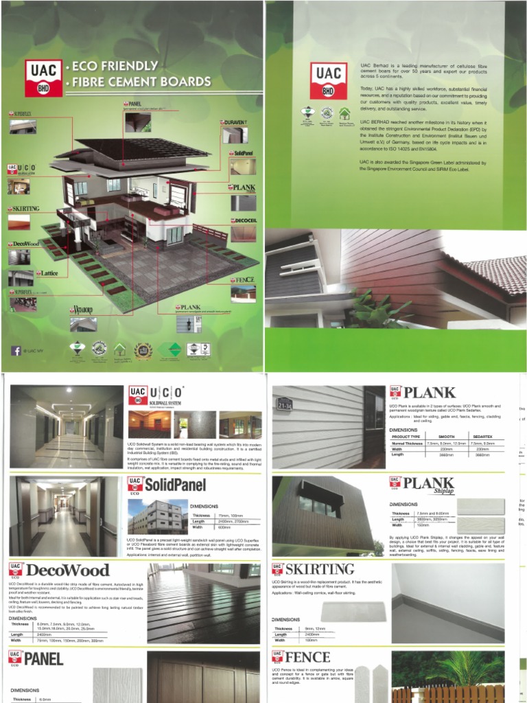 UAC Fibre Cement Board | PDF