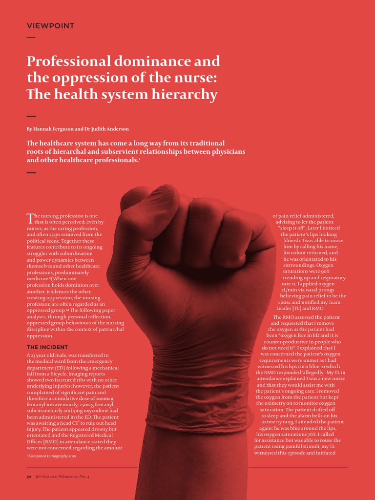 Professional Dominance and The | PDF | Nursing | Health Care