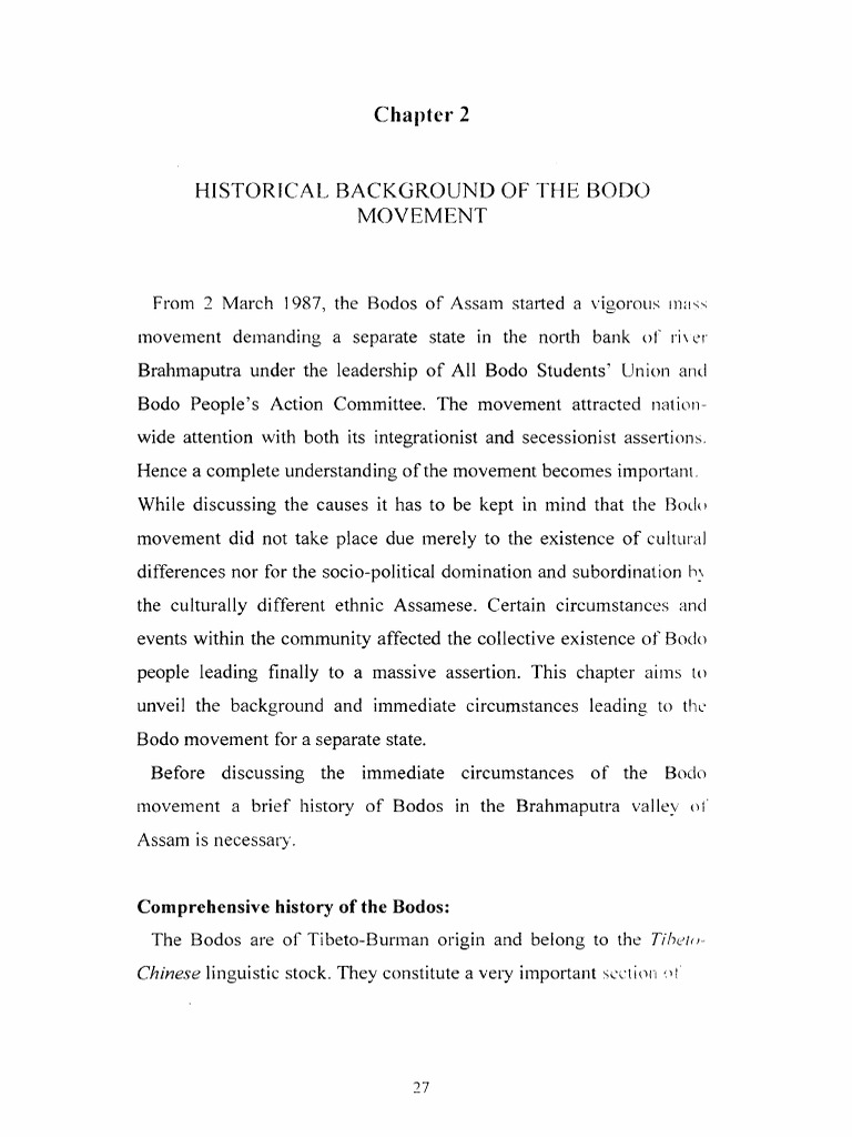 Bodo Movement | PDF